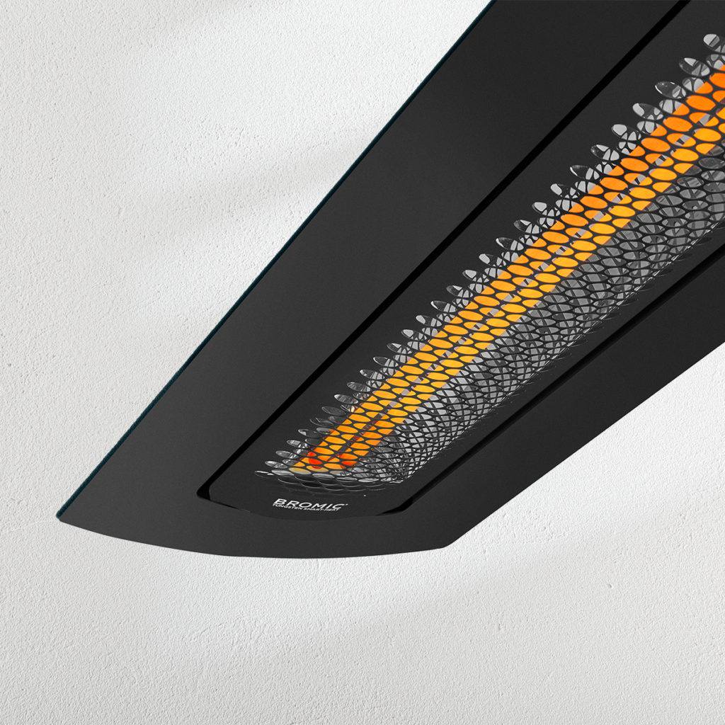 Tungsten Outdoor Heaters - High-Power Output in Black or White - Bromic Heating Australia