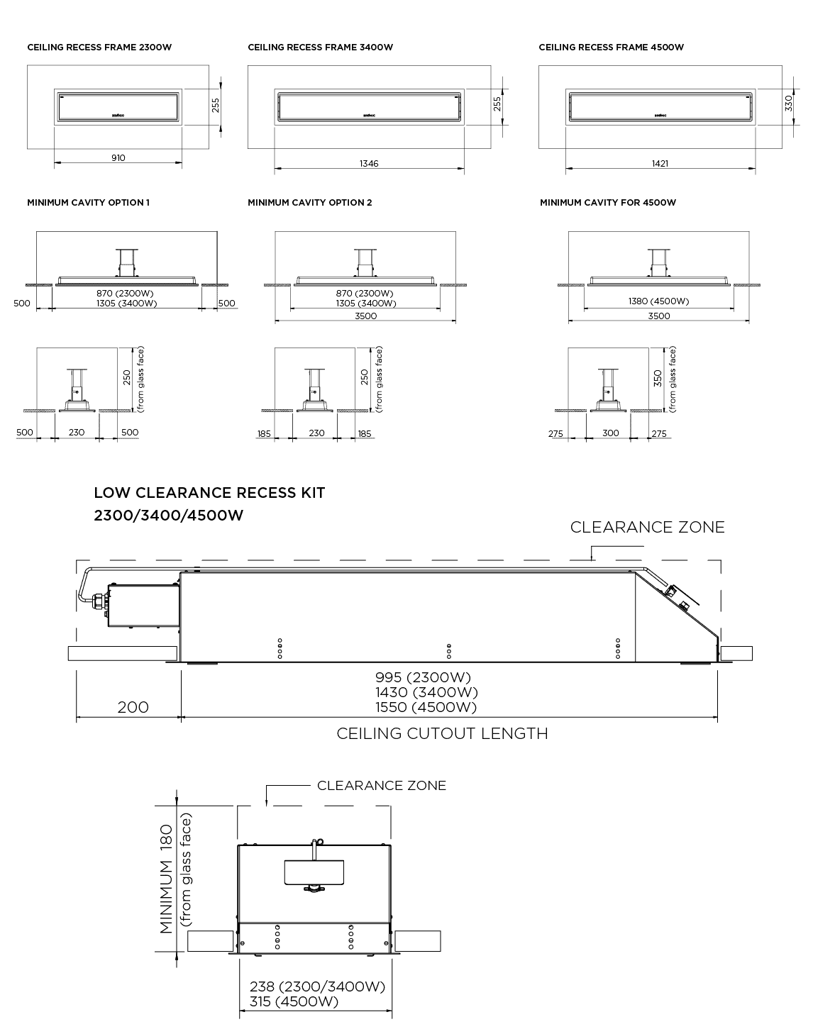 Bromic Heating Australia - Platinum Electric Recess Kits