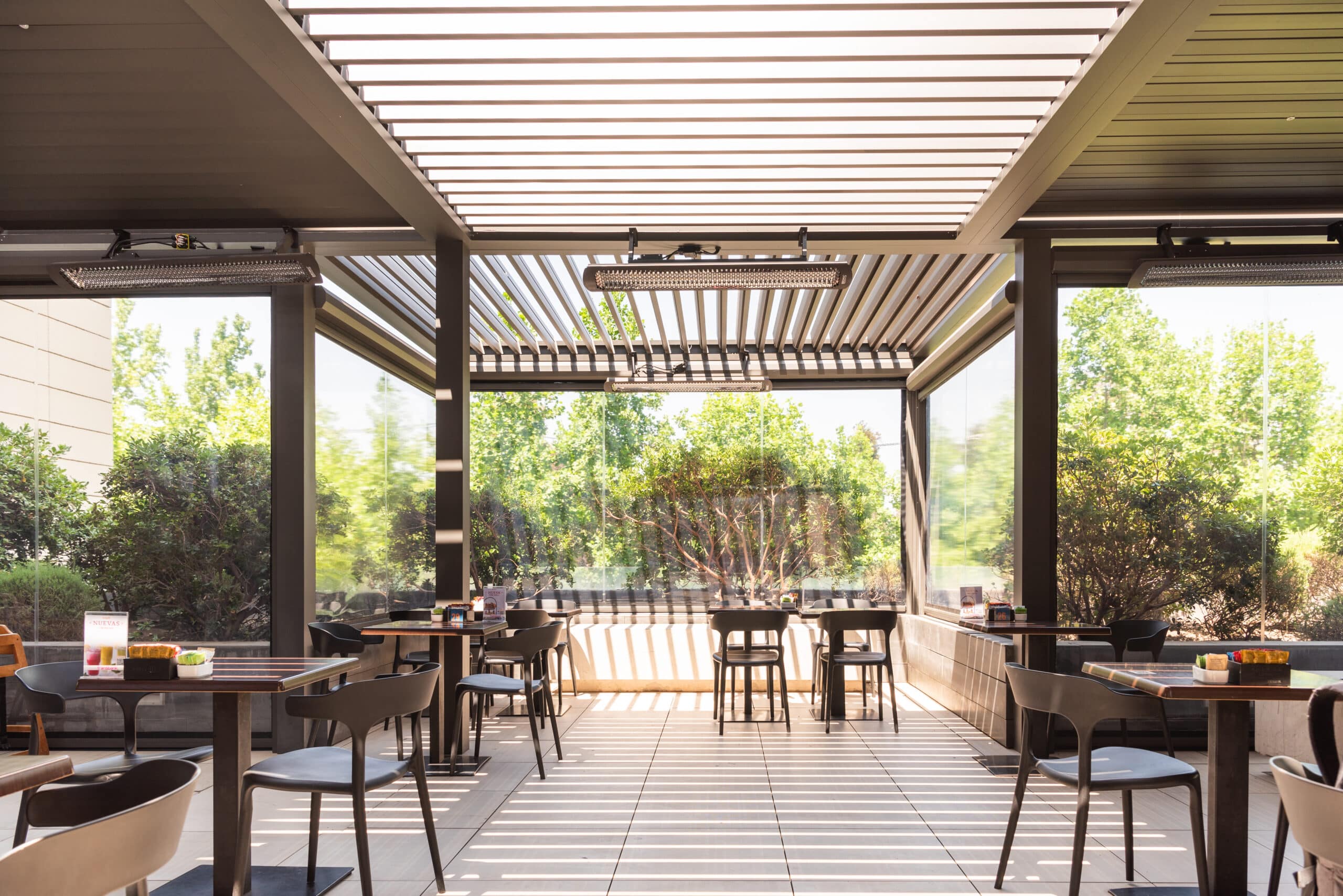 Tungsten Electric Restaurant Patio View - Bromic Heating Australia